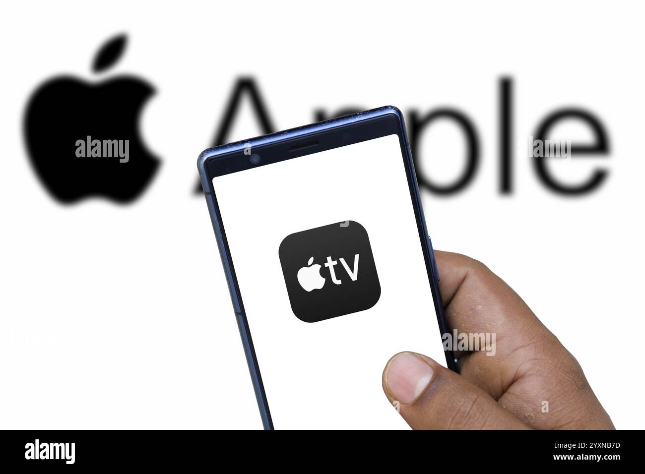 Apple TV App logo on smartphone Stock Photo - Alamy