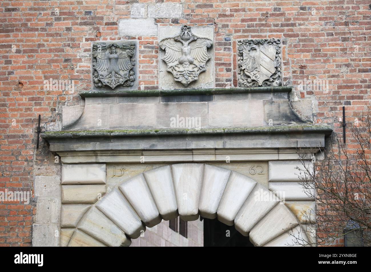 Coat of arms above castle gate, Nuremberg Castle, Imperial Castle ...