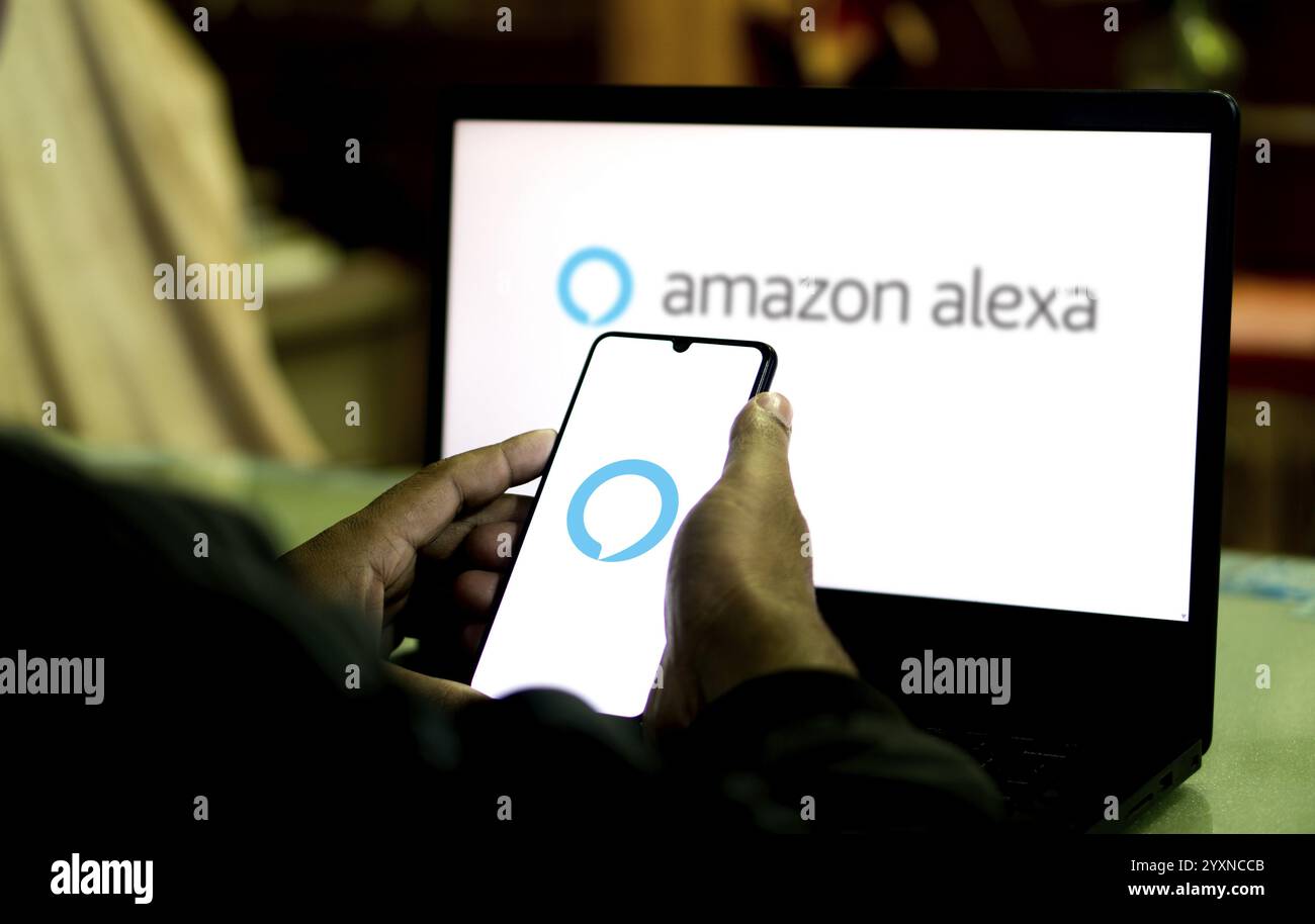 Amazon Alexa, also known simply as Alexa, is a virtual assistant AI technology developed by ...