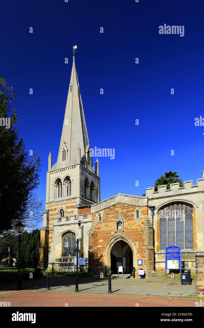 All Hallows parish church, Wellingborough town, Northamptonshire ...