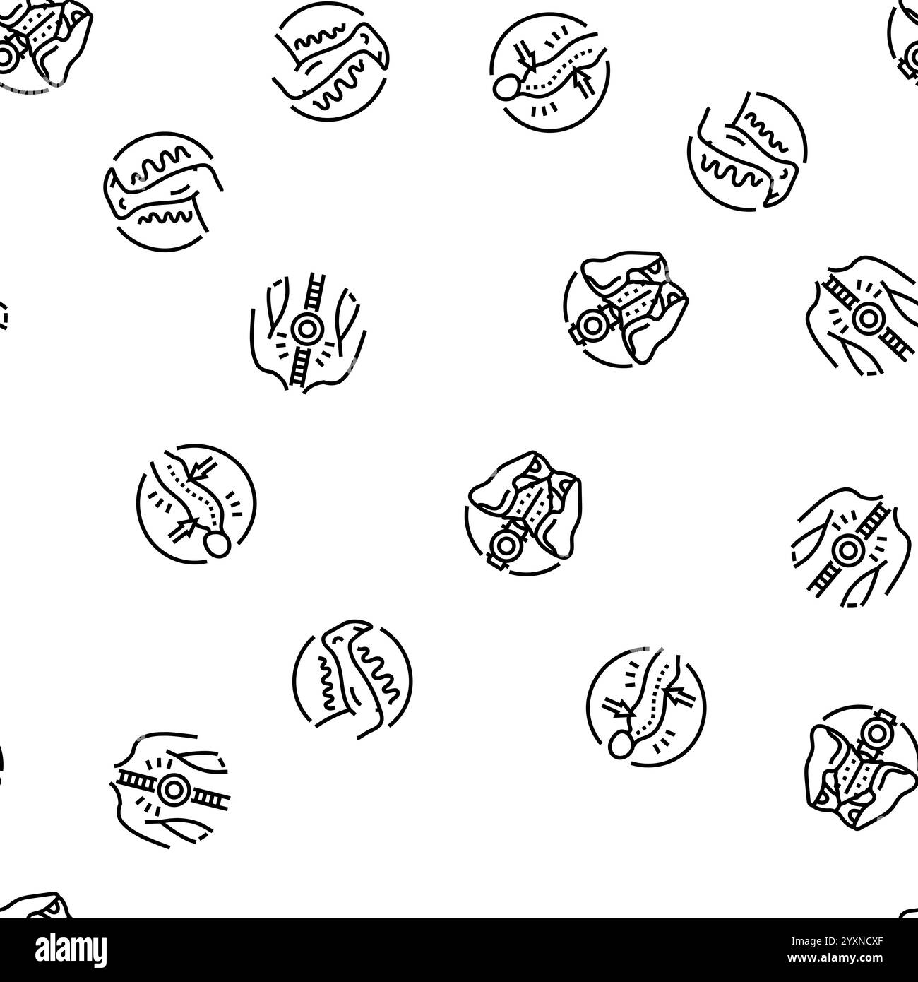 osteoporosis bone pain calcium seamless pattern vector Stock Vector ...