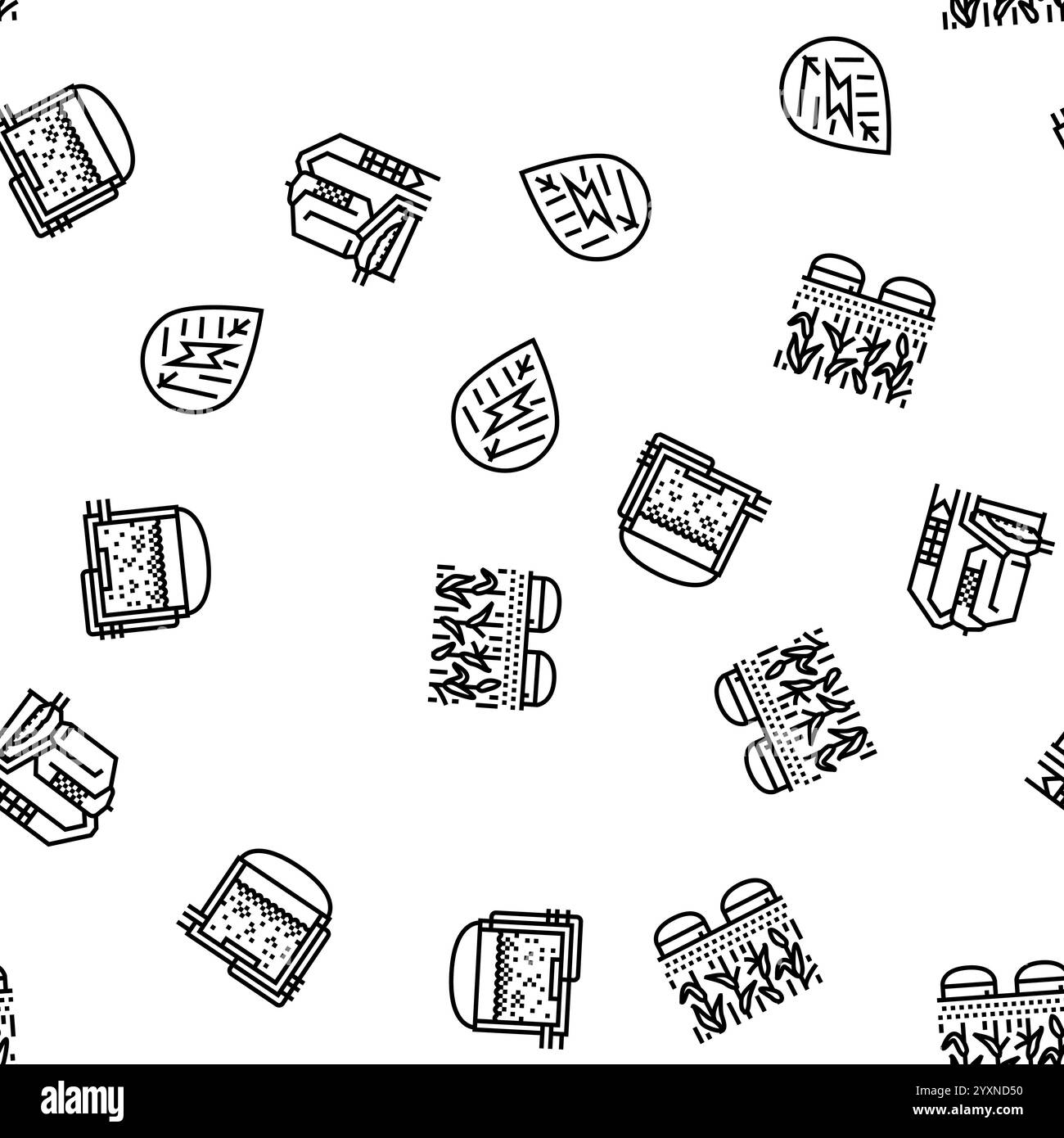 biomass energy plant power seamless pattern vector Stock Vector Image ...