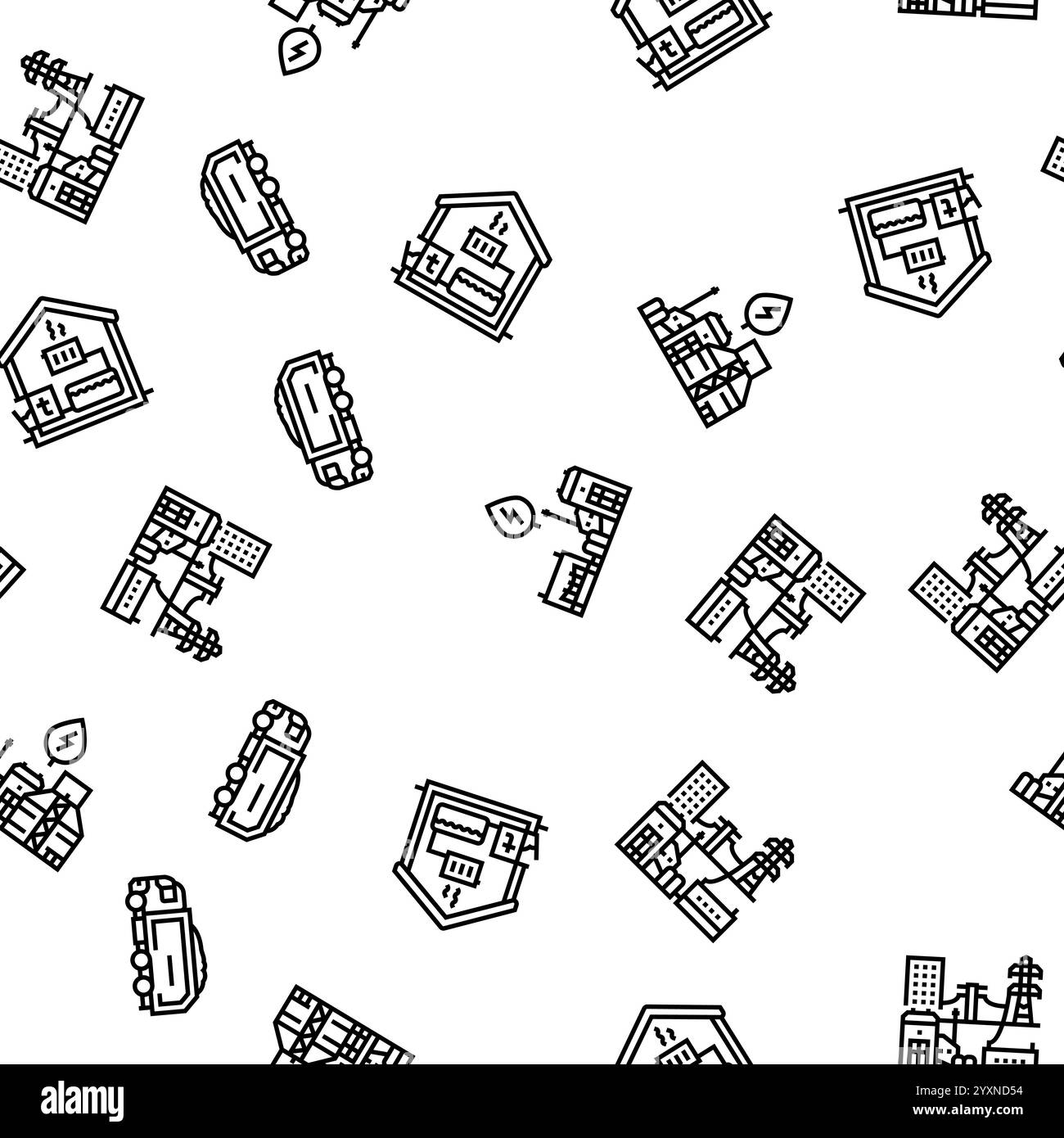 Hydroelectric power station pattern Stock Vector Images - Alamy