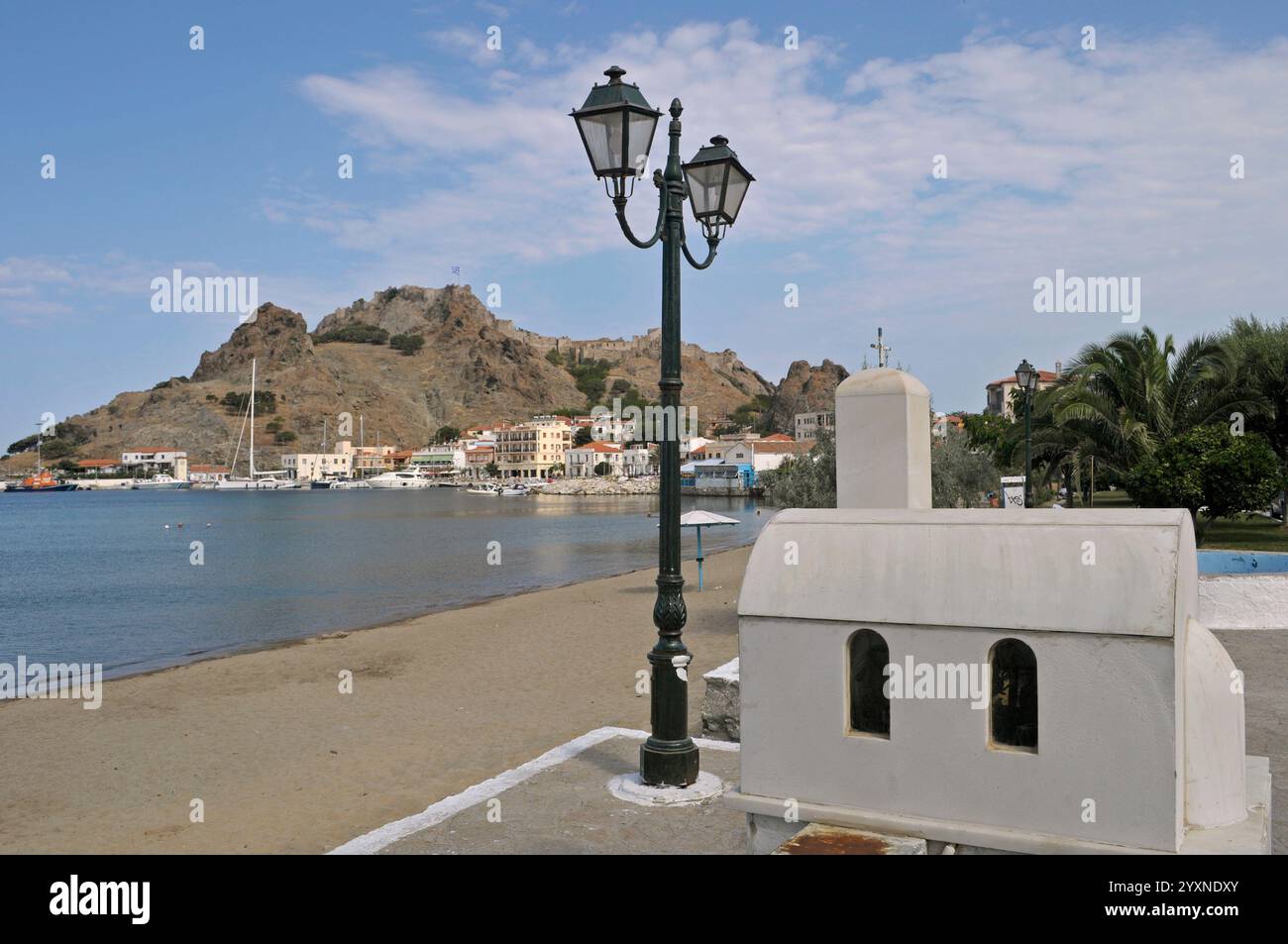 Miniature representation of an Orthodox church (Kandylakia) in Myrina ...