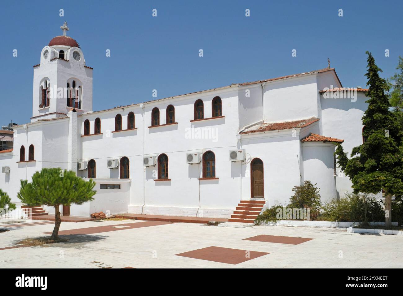 the church of Agia Metamorfosi, Limenaria, Thassos Island, Greece Stock ...