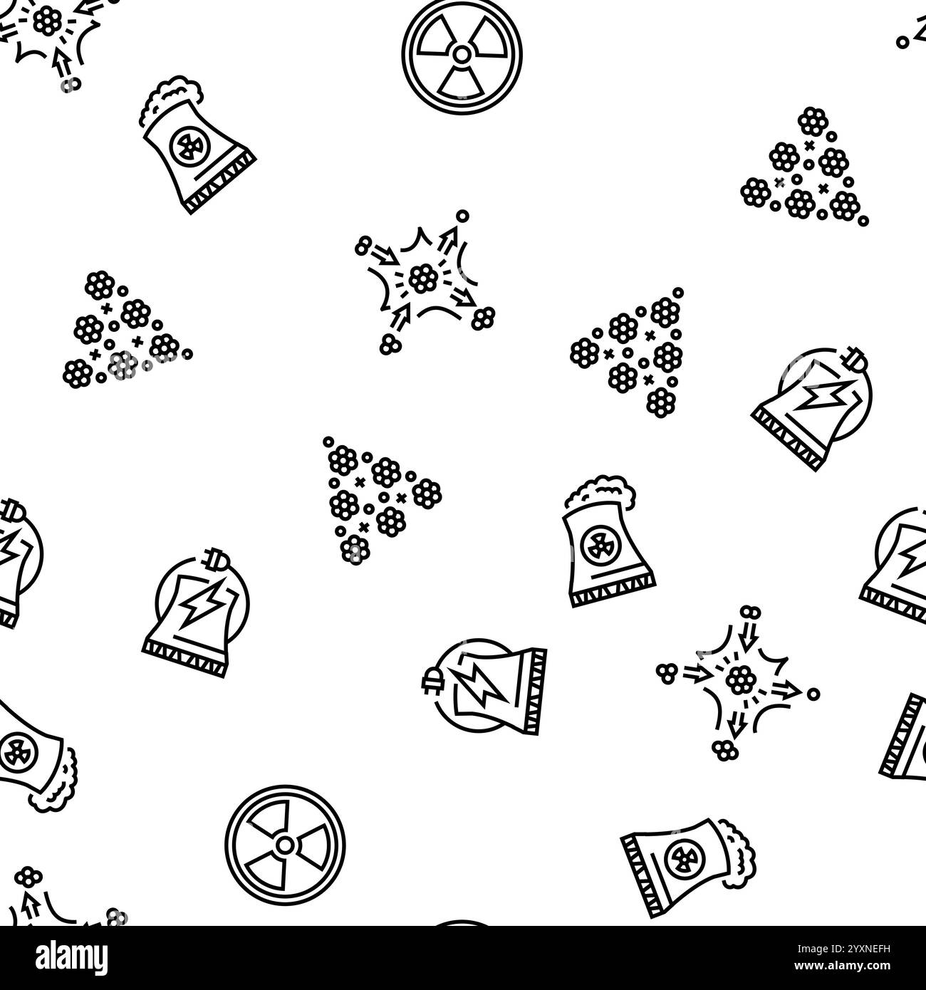 nuclear energy power plant seamless pattern vector Stock Vector Image & Art - Alamy