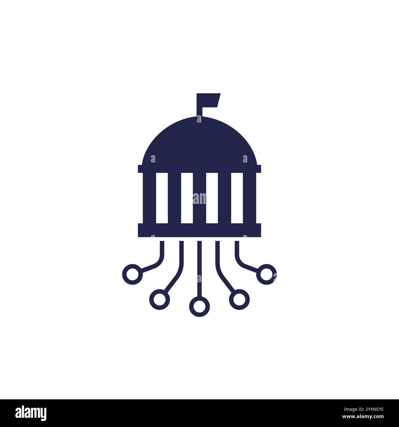 Ict logo design Stock Vector Images - Alamy