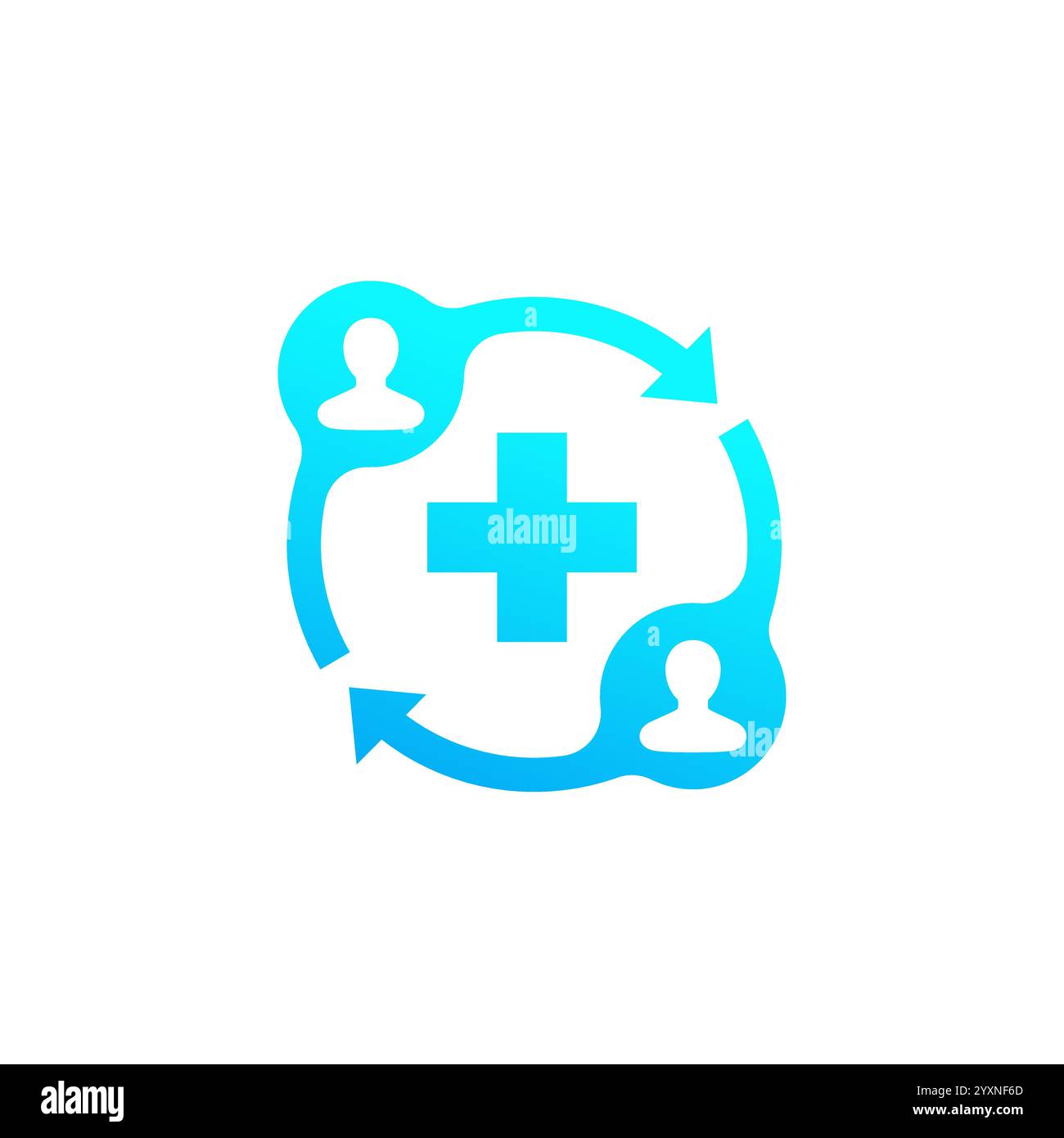 Medical referrals icon on white, vector Stock Vector Image & Art - Alamy