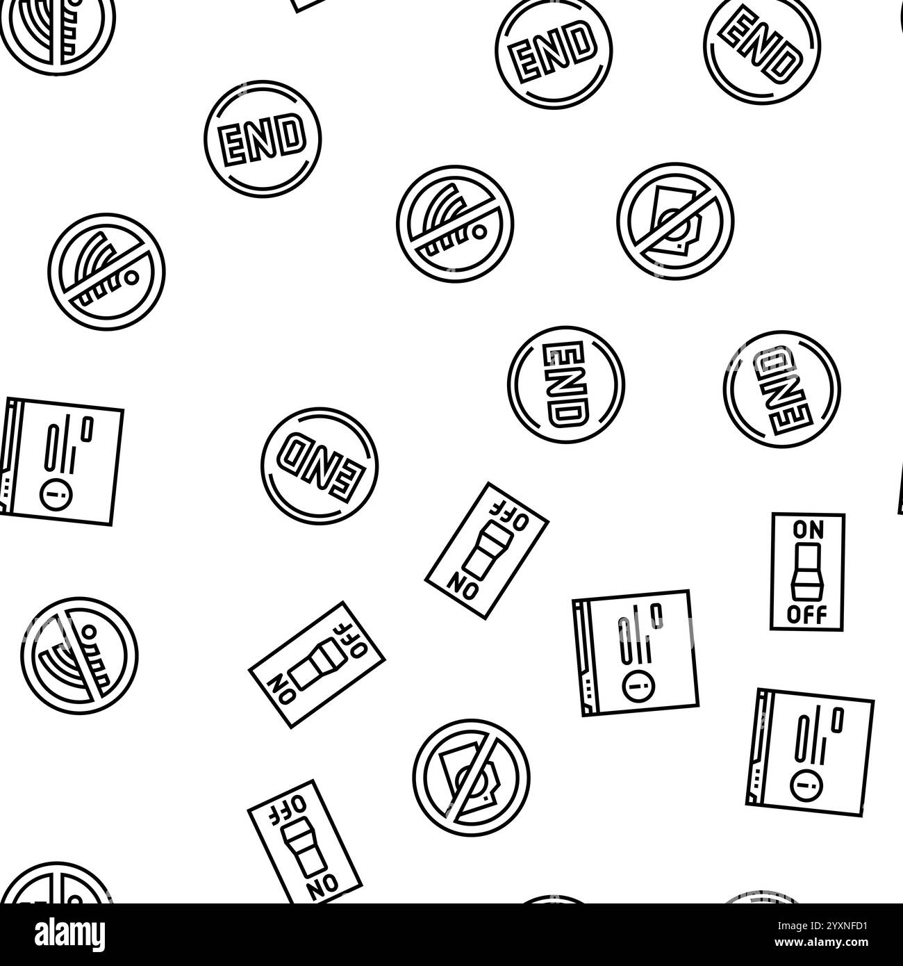 close door store shop board seamless pattern vector Stock Vector Image ...