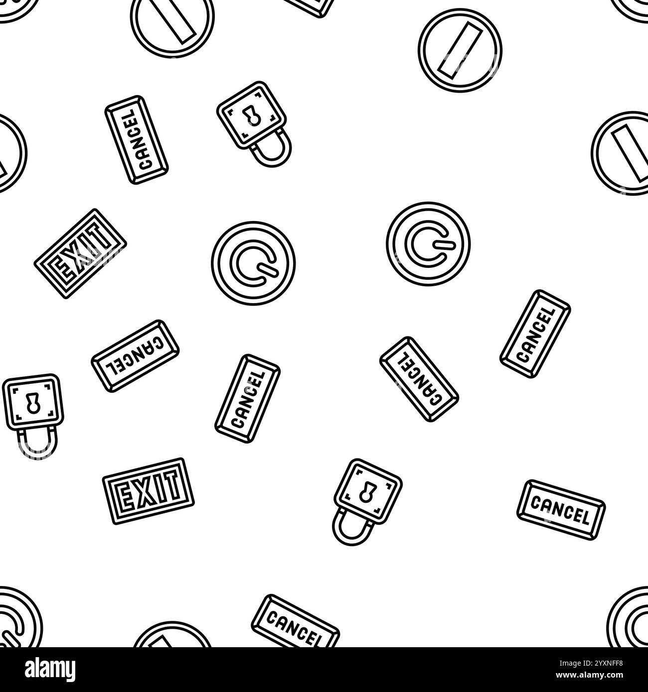 close door store shop board seamless pattern vector Stock Vector Image ...