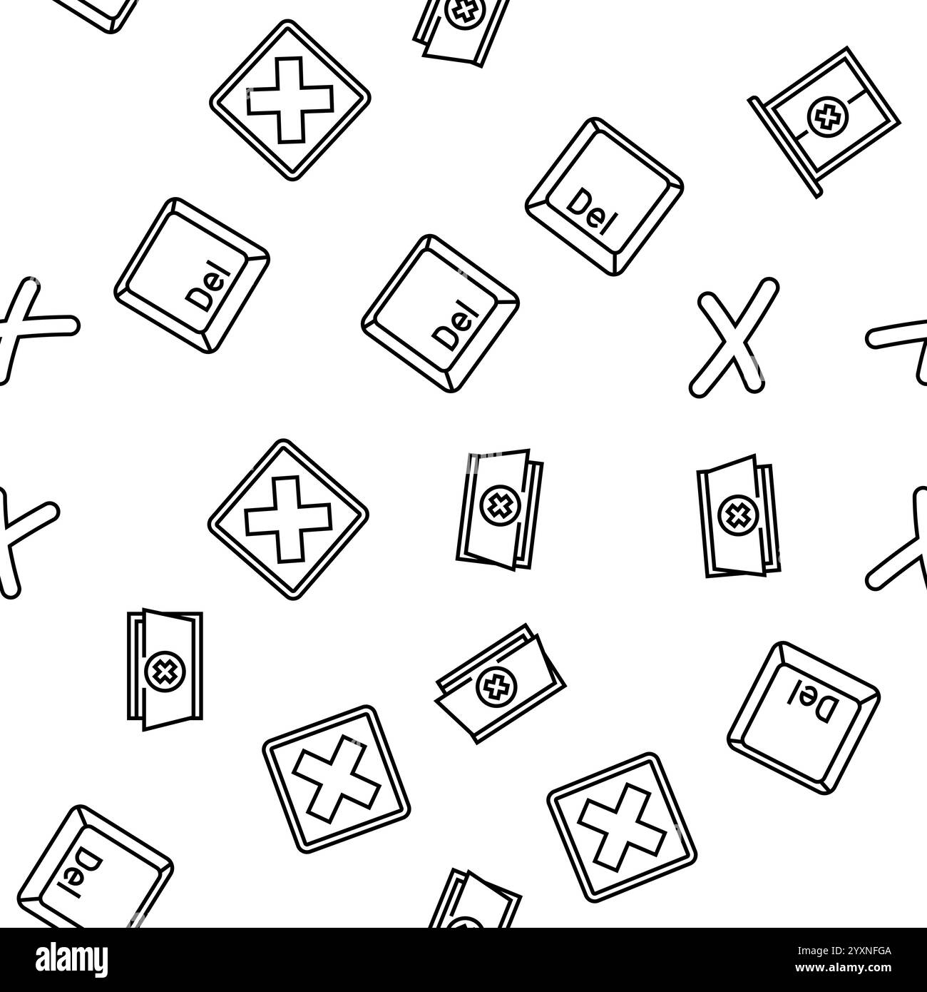 close door store shop board seamless pattern vector Stock Vector Image ...