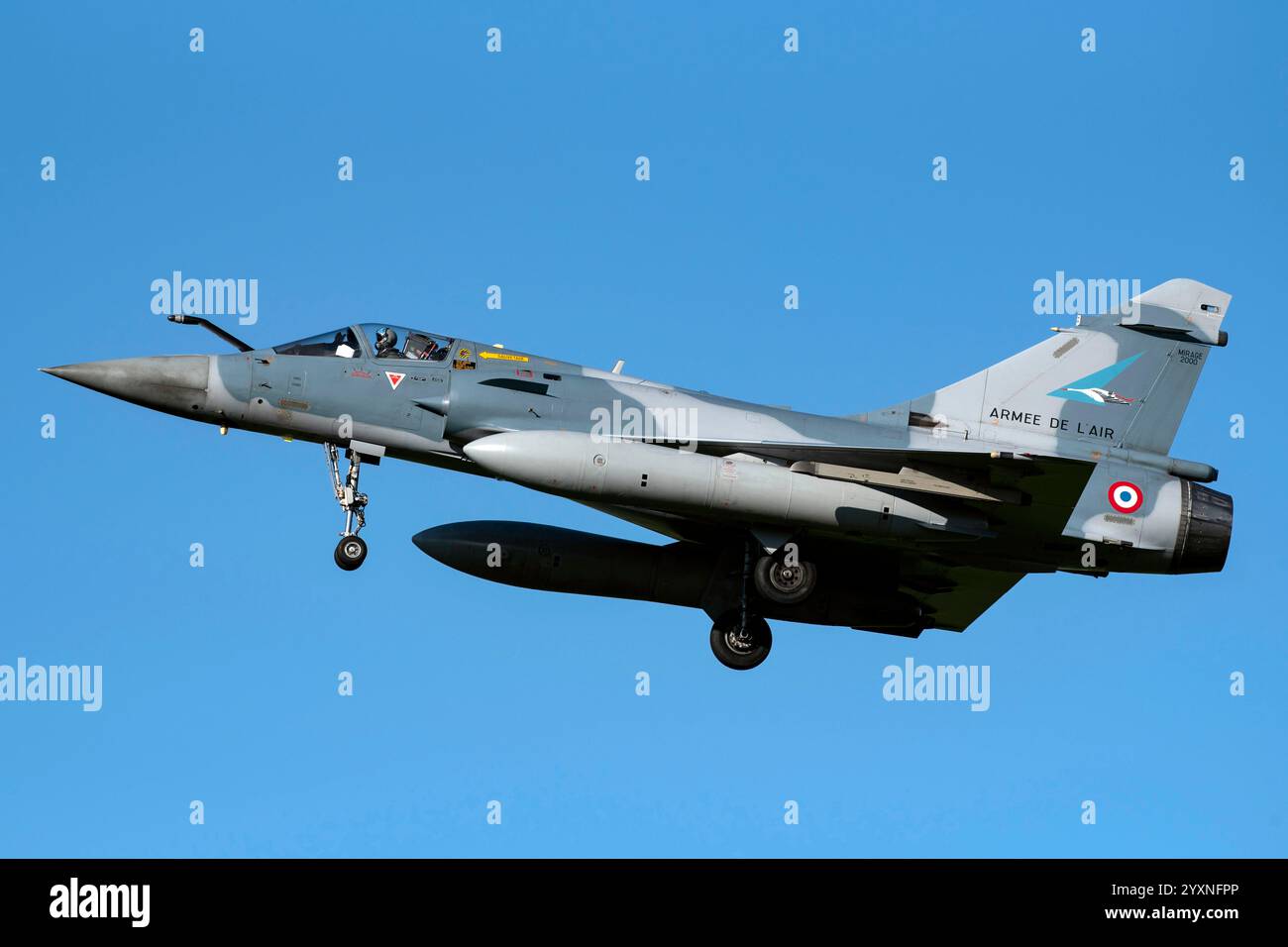 French Air Force Mirage 2000-5F prepares for landing Stock Photo - Alamy