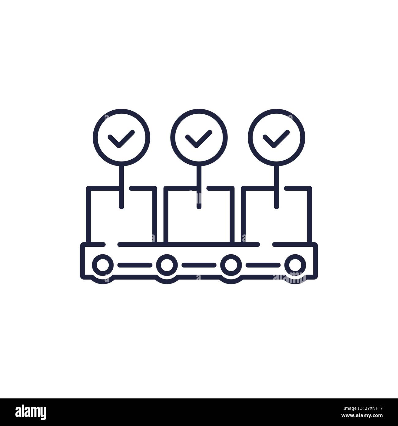 Icon qc control Cut Out Stock Images & Pictures - Alamy