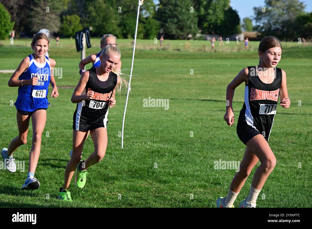 Sycamore, Illinois, USA. Female middle school (junior high school ...