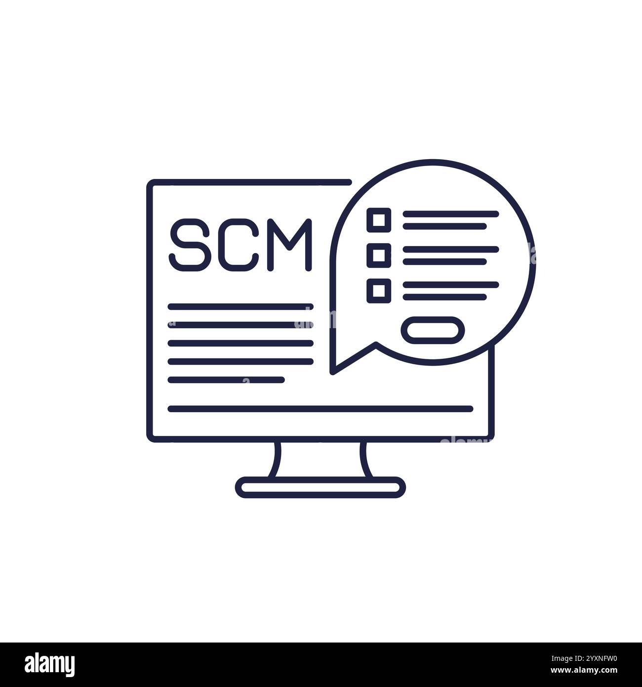 Supply chain logistics system computer Stock Vector Images - Alamy