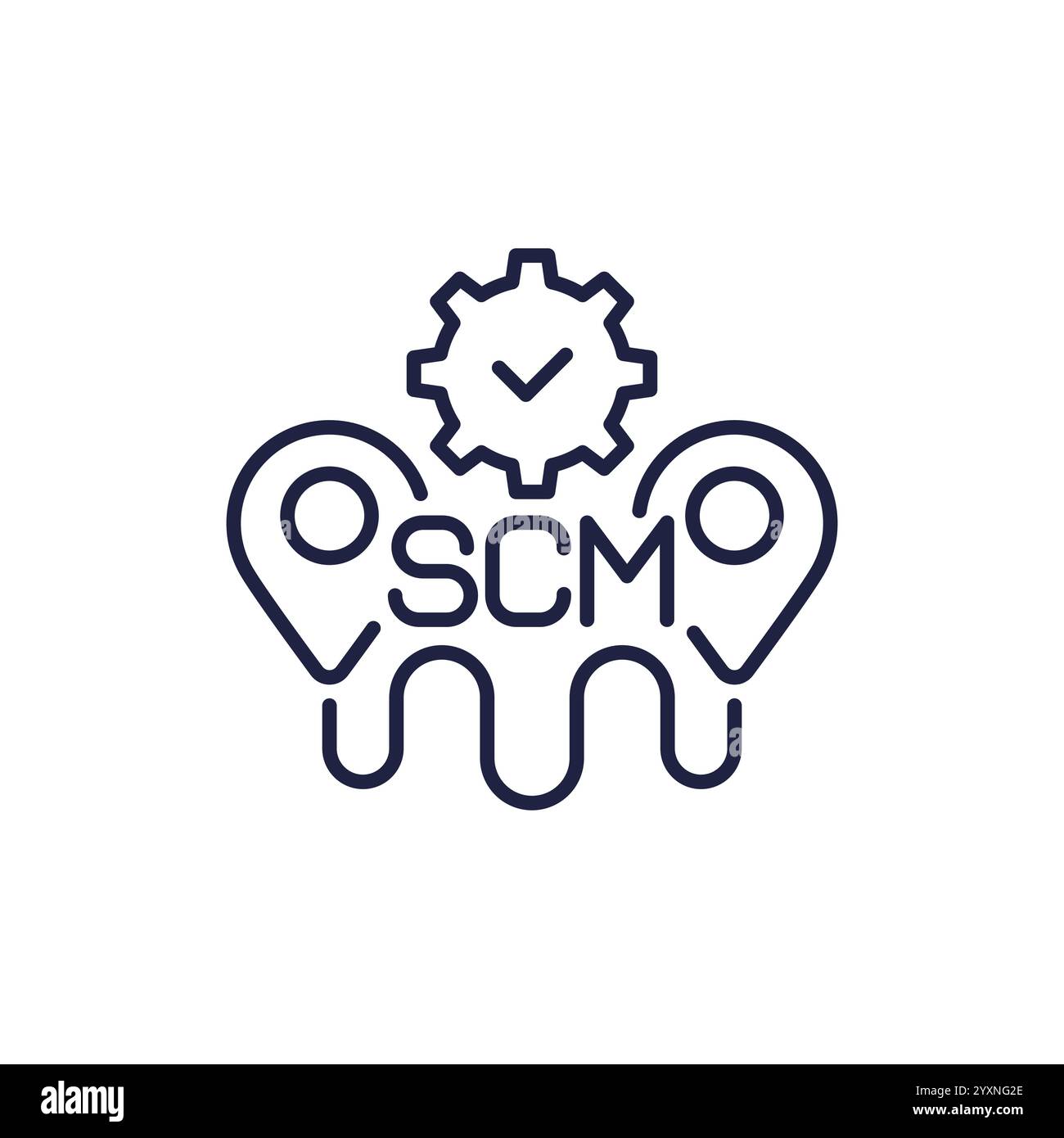 Supply chain management system scm Stock Vector Images - Alamy
