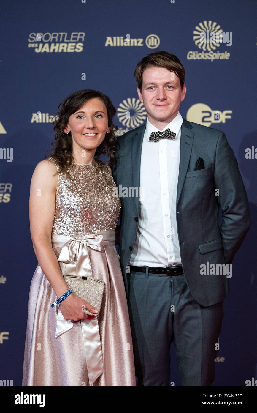 Lisa Brennauer (Rennradfahrerin) mit Freund Sebastian Nittke auf dem ...