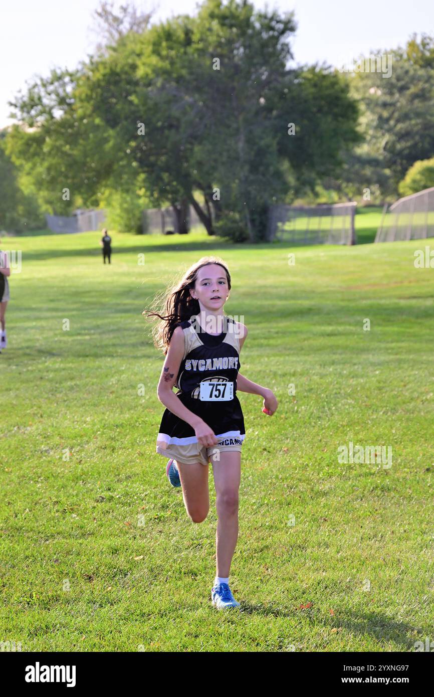 Sycamore, Illinois, USA. Female middle school (junior high school ...