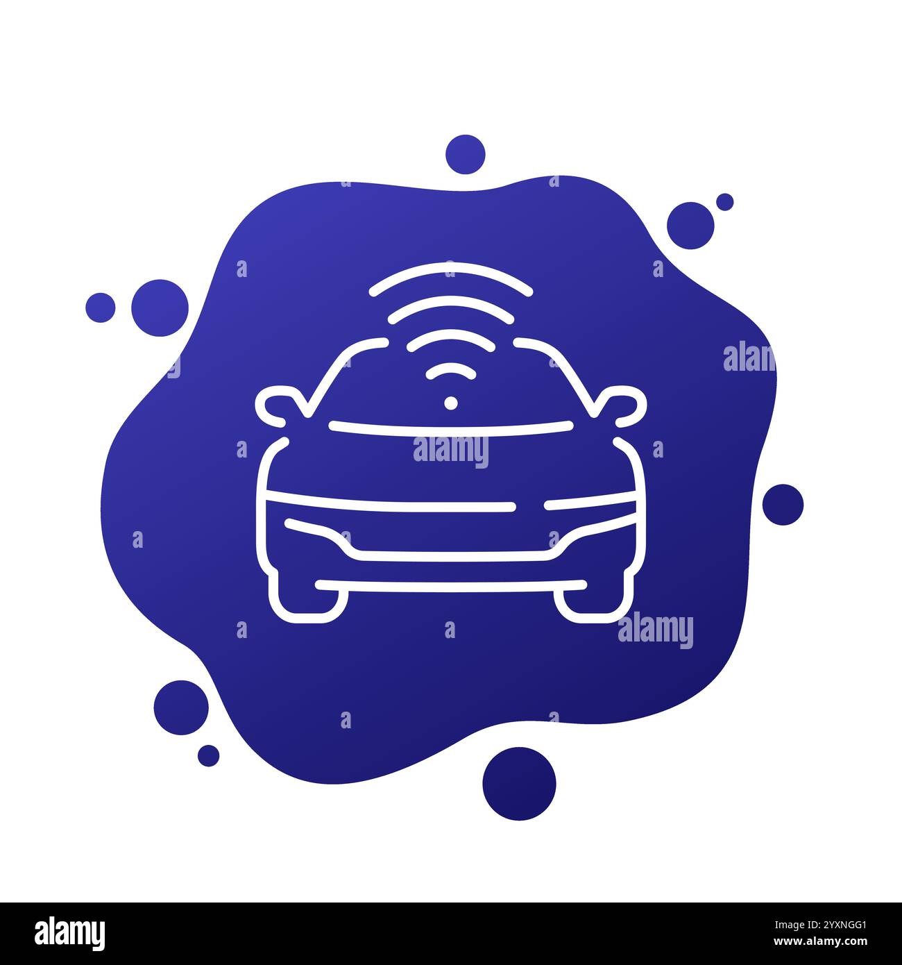 Autonomous vehicle icon outline Stock Vector Images - Alamy