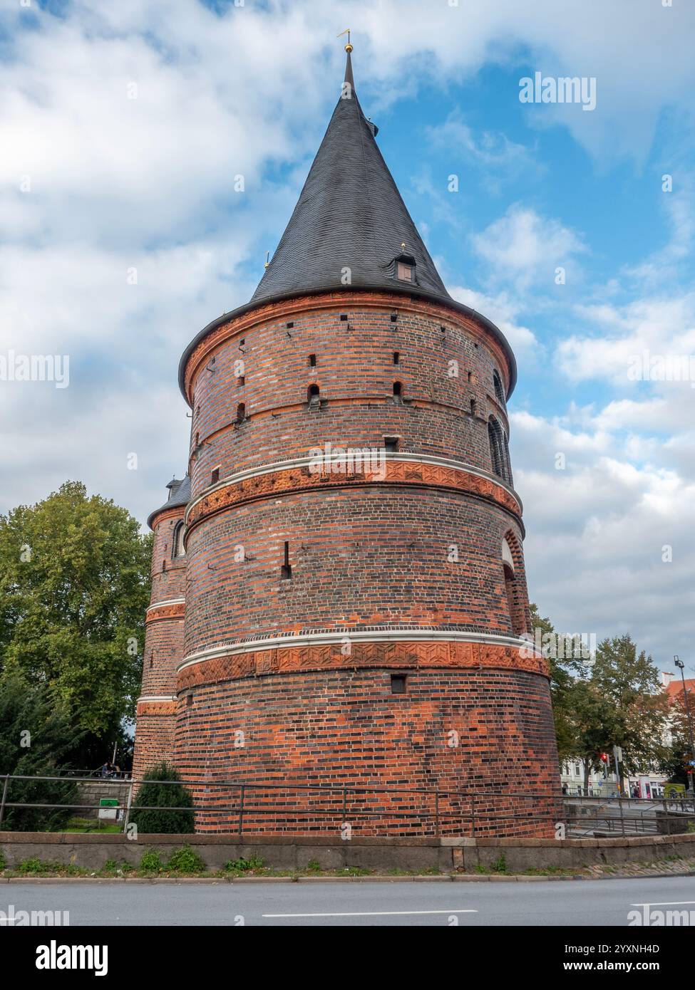 Holsten Gate in the Hanseatic City of Lübeck in Northern Germany Stock ...