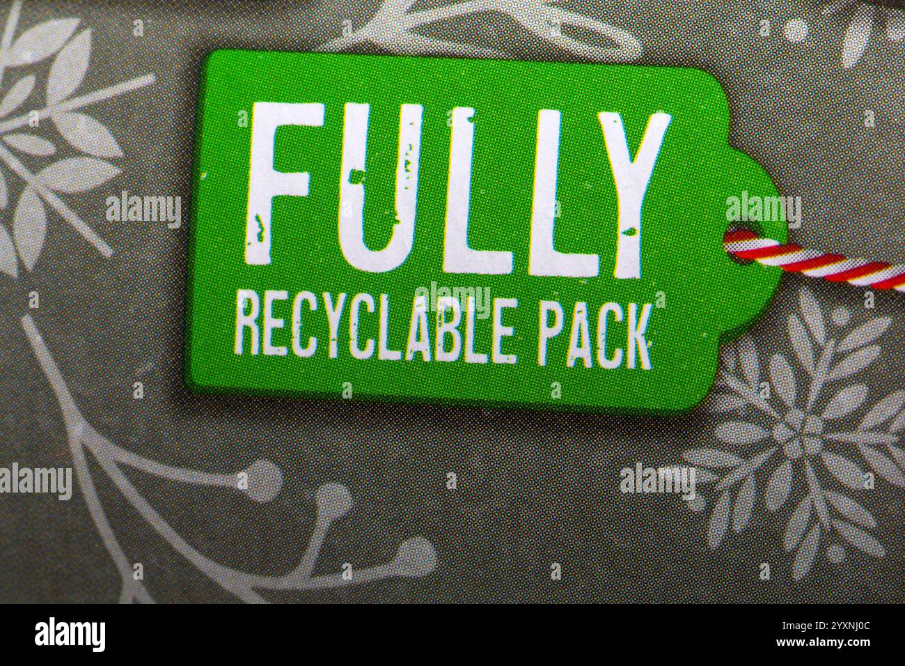 Fully Recyclable Pack - detail on tub of Jacobs mini Twiglets Stock ...