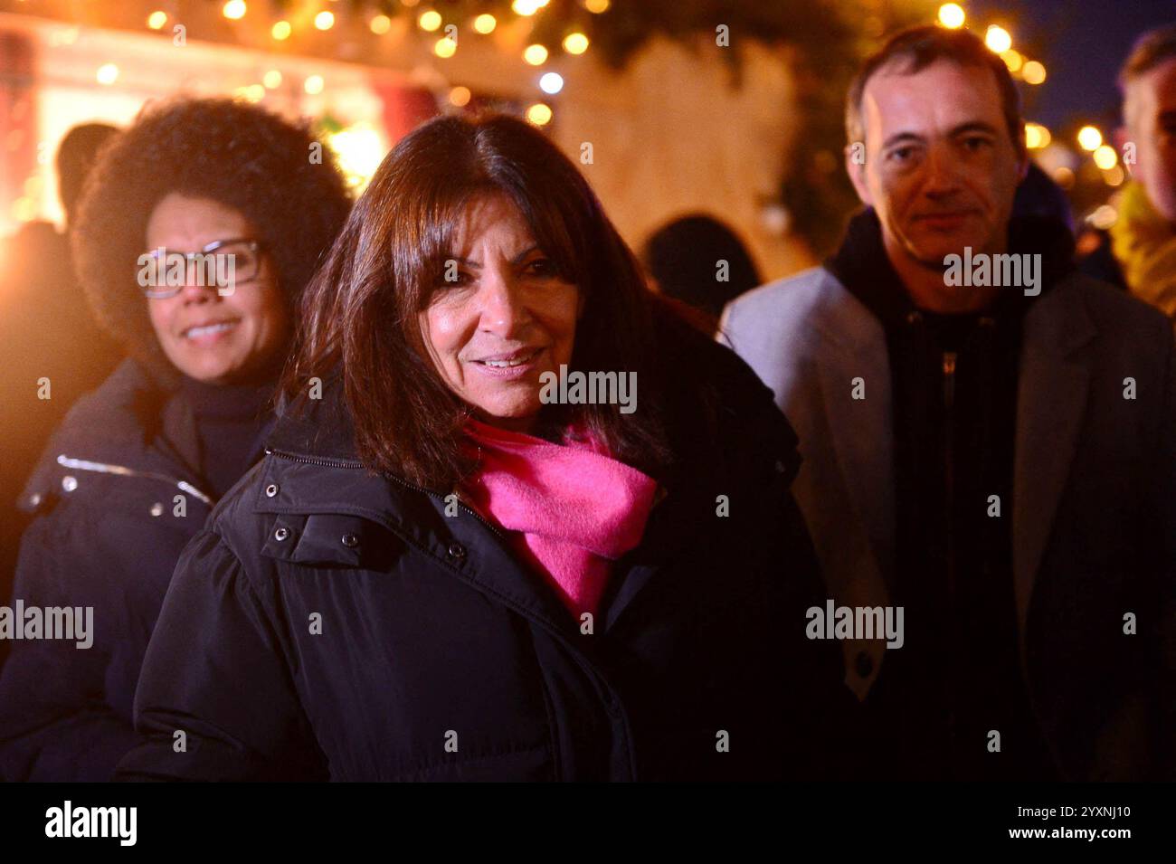 Paris, France. 13th Dec, 2024. Mayor of Paris, Anne Hidalgo inaugurates ...