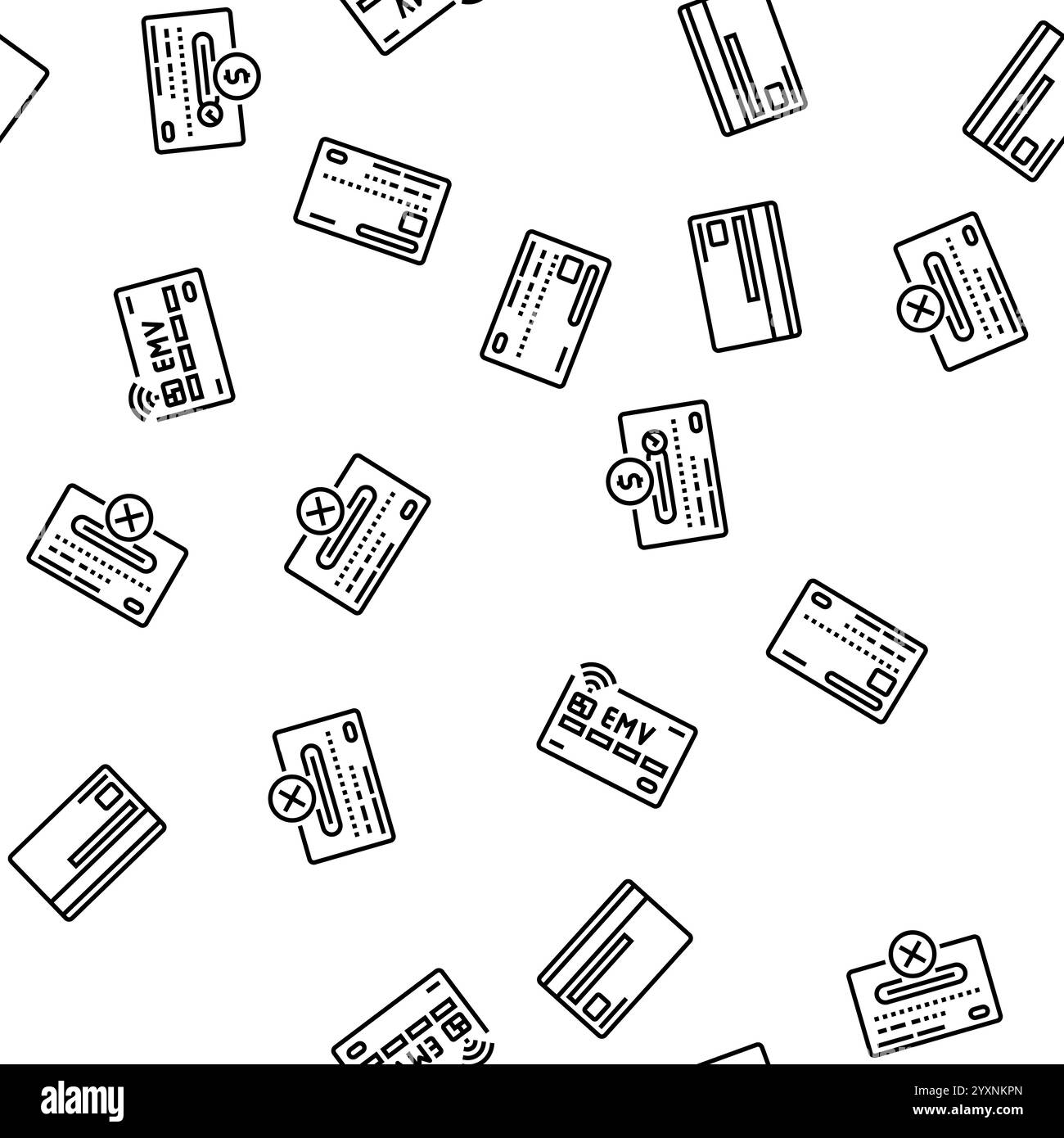 credit card bank payment money seamless pattern vector Stock Vector ...