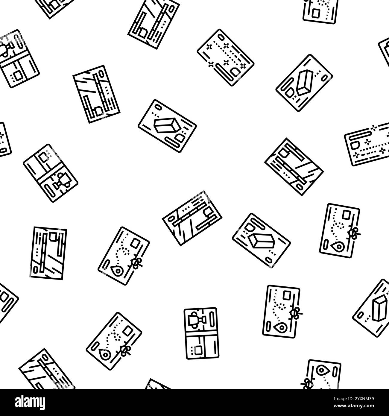 credit card bank payment money seamless pattern vector Stock Vector ...