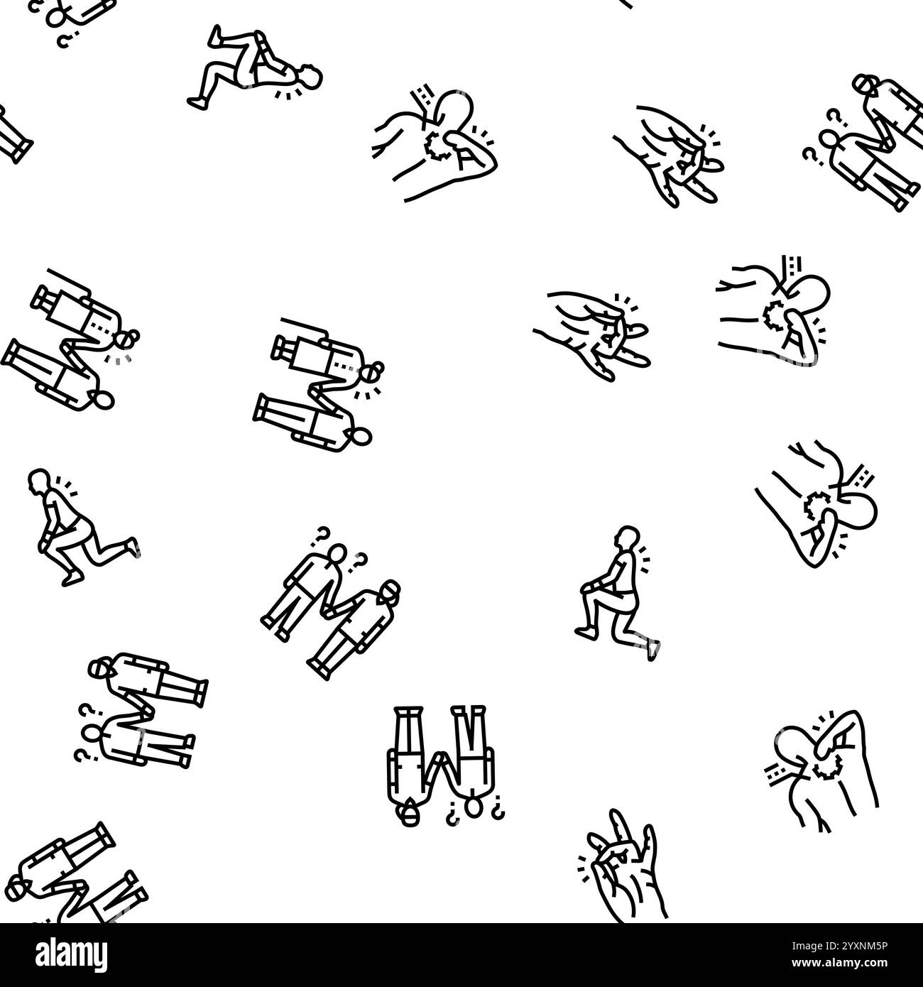 occupational therapist health seamless pattern vector Stock Vector ...