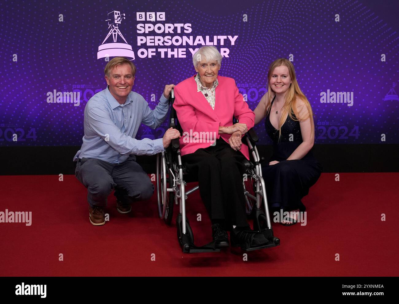 Jean Paton arriving for the 2024 BBC Sports Personality of the Year ...