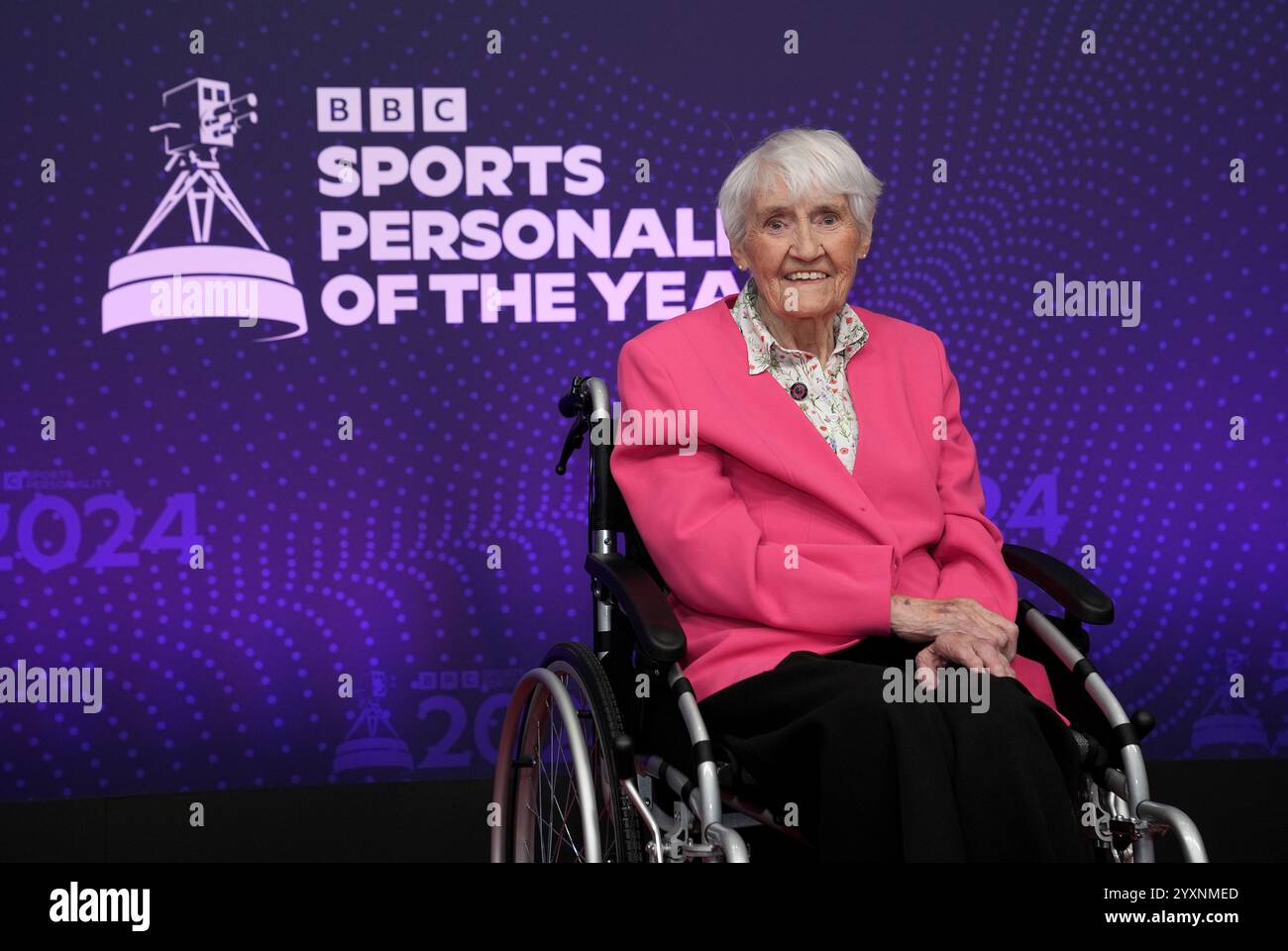 Jean Paton arriving for the 2024 BBC Sports Personality of the Year ...