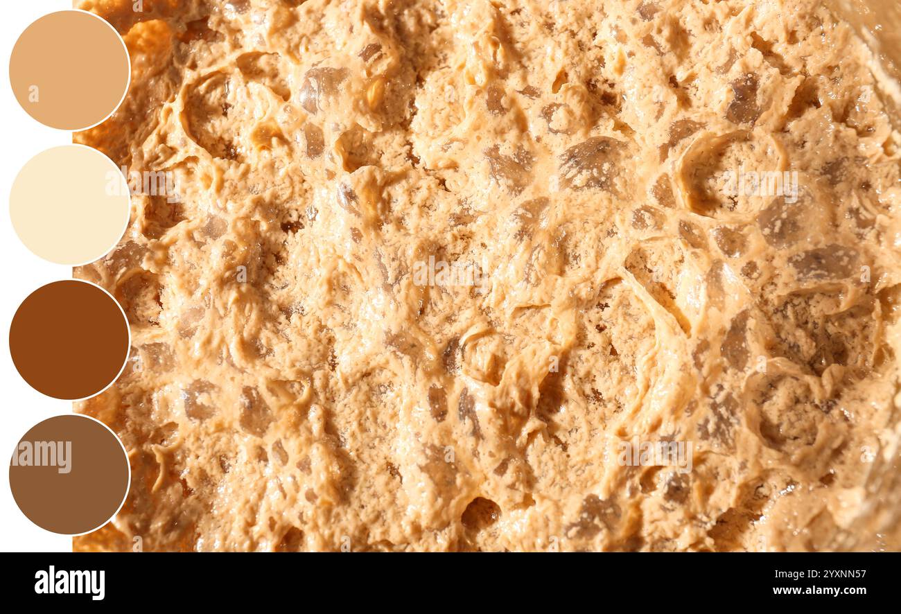 Texture of coffee foam, closeup. Different color patterns Stock Photo ...