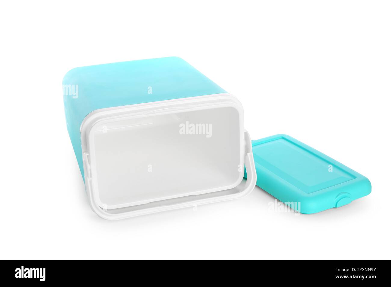 Modern beach cooler on white background Stock Photo - Alamy