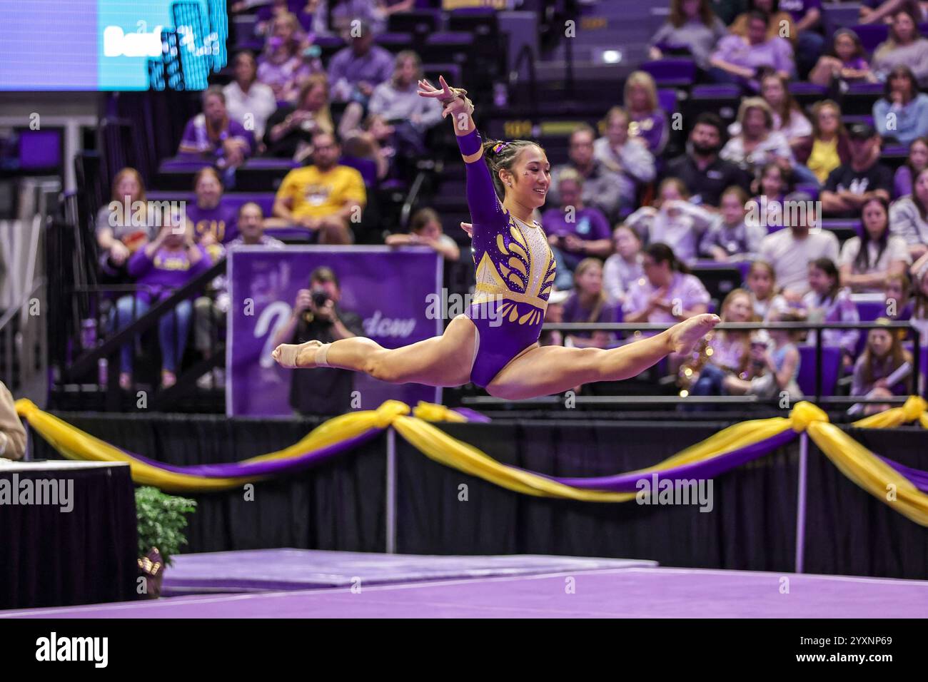 Baton Rouge, LA, USA. 16th Dec, 2024. LSU's Kailin Chio performs her ...