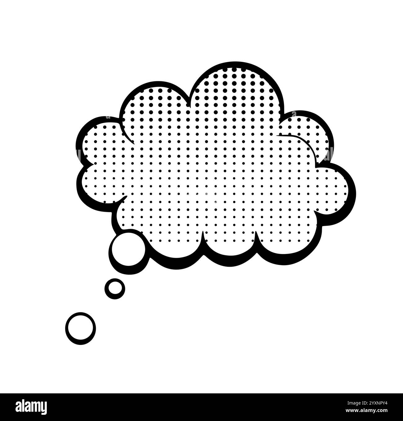 Thought bubble showing think Stock Vector Images - Alamy