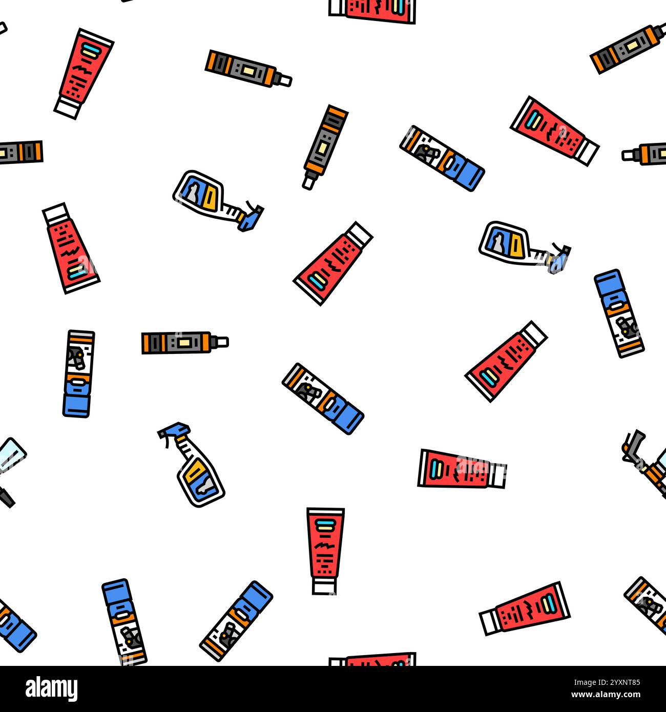 car care detailing wash seamless pattern vector Stock Vector Image ...