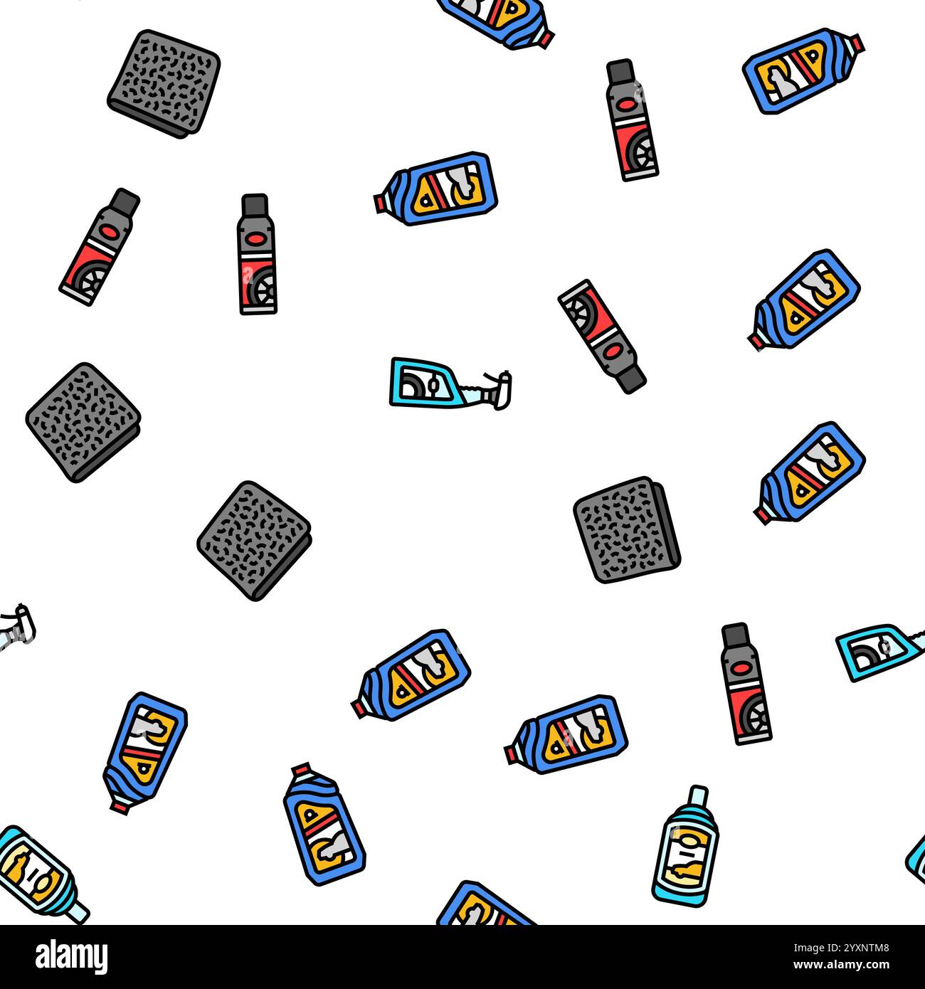 car care detailing wash seamless pattern vector Stock Vector Image ...