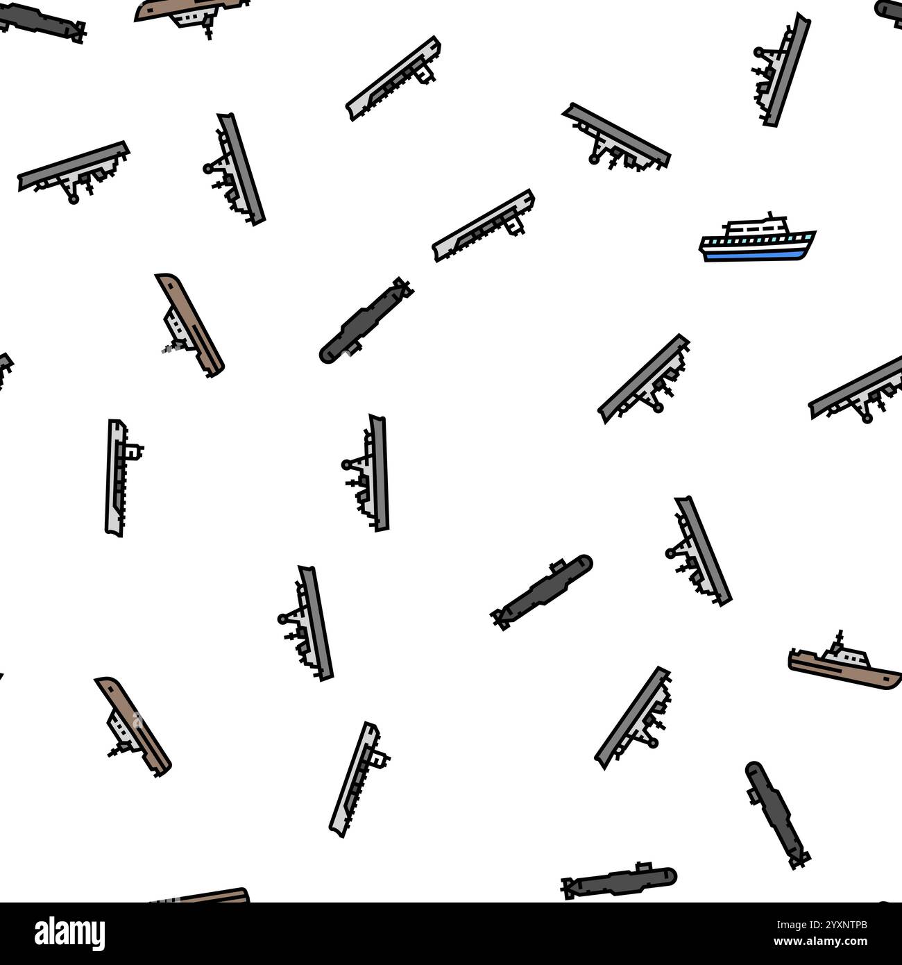 ship cargo maritime navigation seamless pattern vector Stock Vector ...