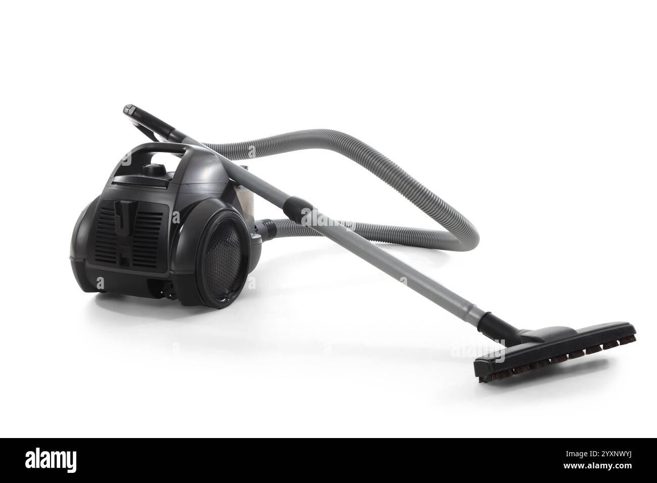 Modern vacuum cleaner on white background Stock Photo - Alamy