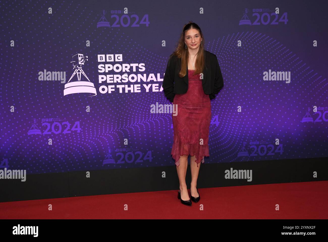 Olivia Newman-Baronius arriving for the 2024 BBC Sports Personality of ...