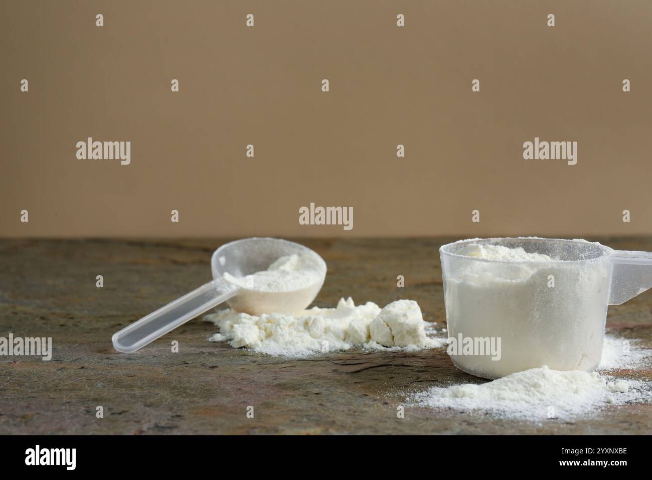Protein powder measuring scoops hi-res stock photography and images - Alamy