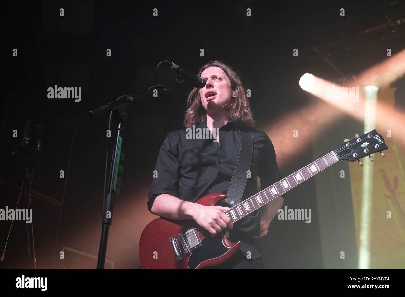 Ruaraidh MacFarlane of Gun performing at Barrowland, Glasgow, 14th ...