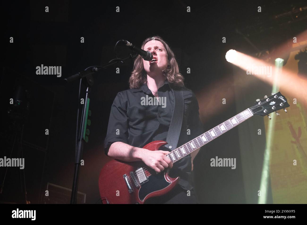 Ruaraidh MacFarlane of Gun performing at Barrowland, Glasgow, 14th ...