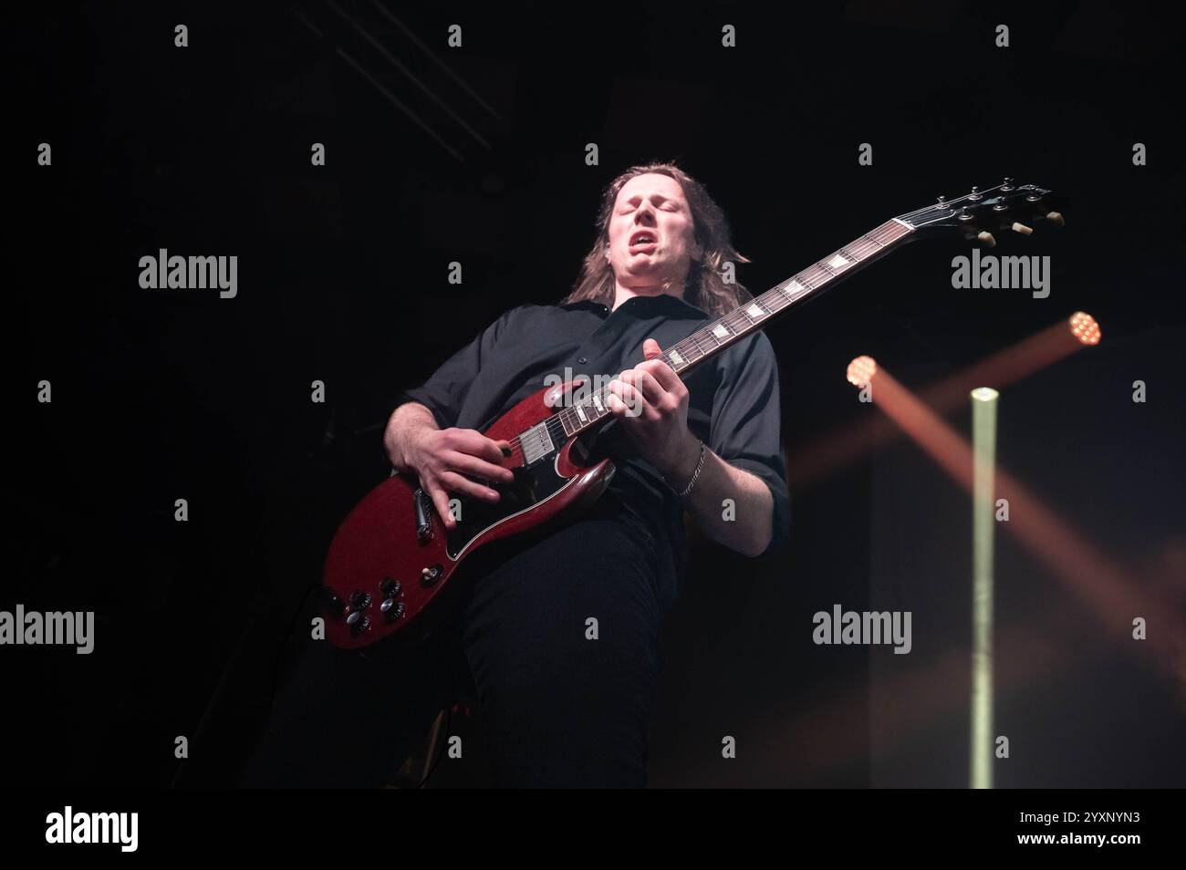 Ruaraidh MacFarlane of Gun performing at Barrowland, Glasgow, 14th ...