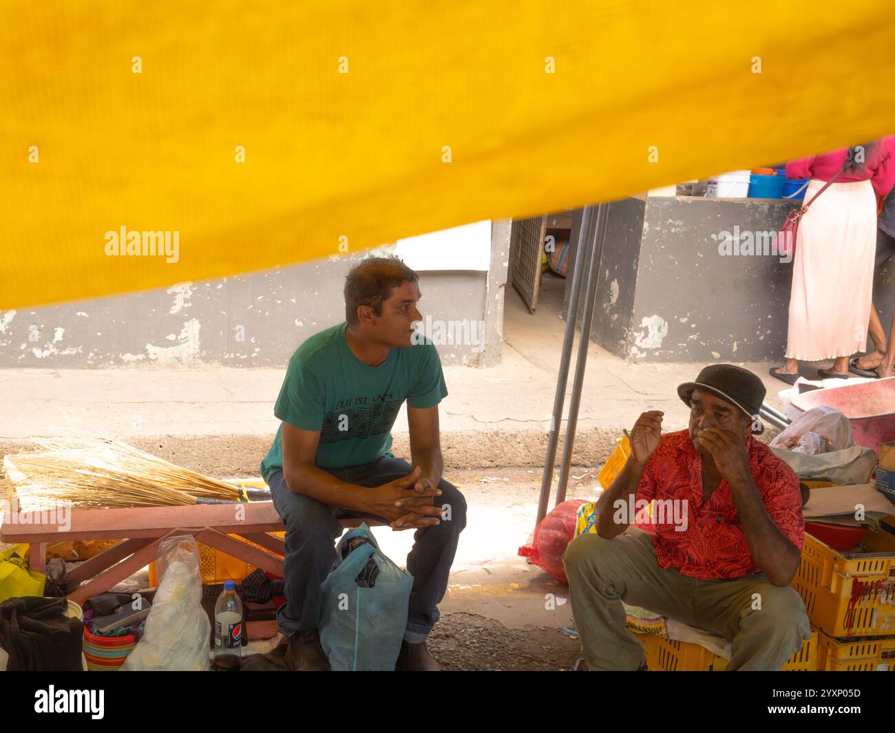 Nadi Municipal Market, Full of colour with vibrant happy traders ...