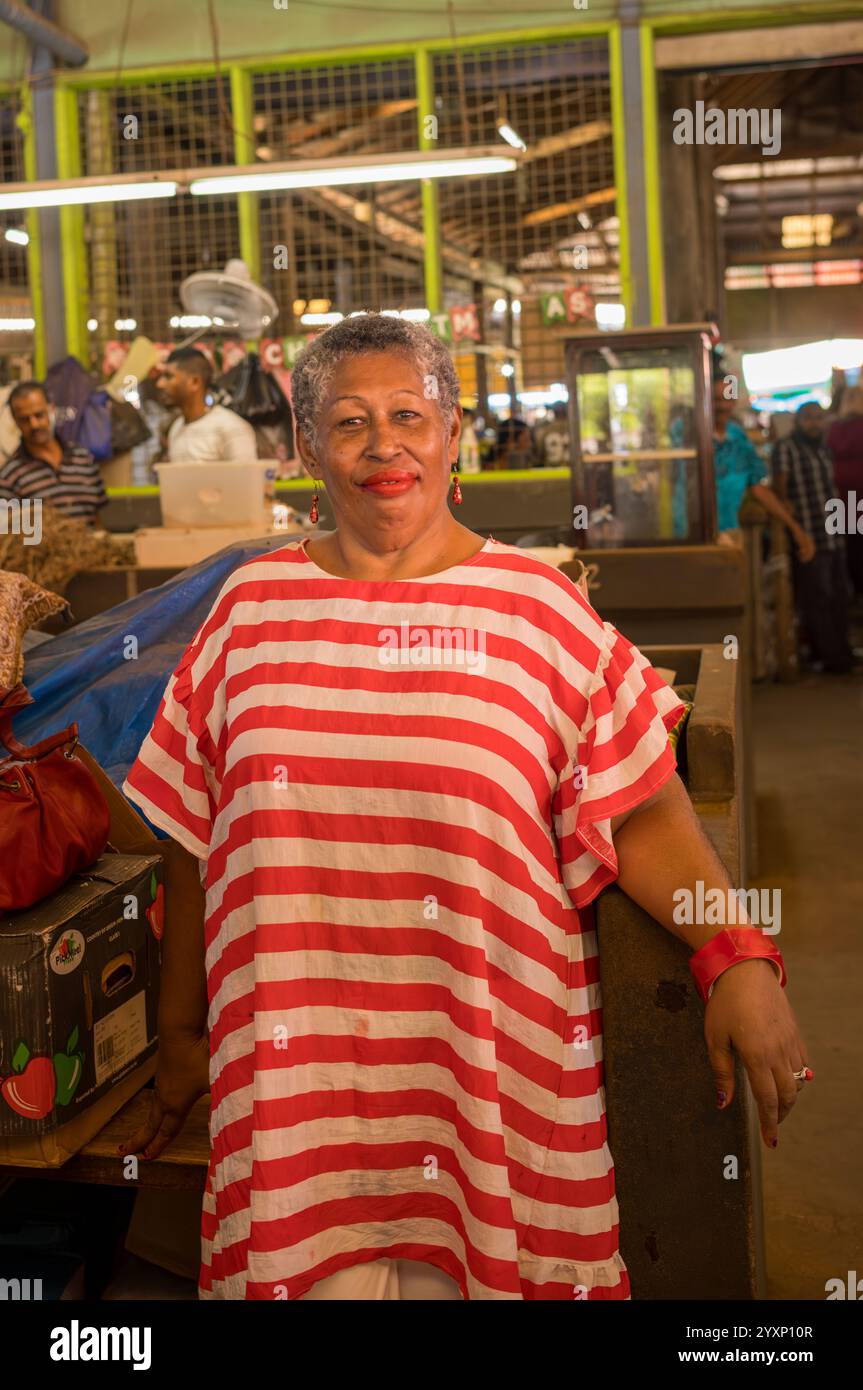 Nadi Municipal Market, Full of colour with vibrant happy traders ...