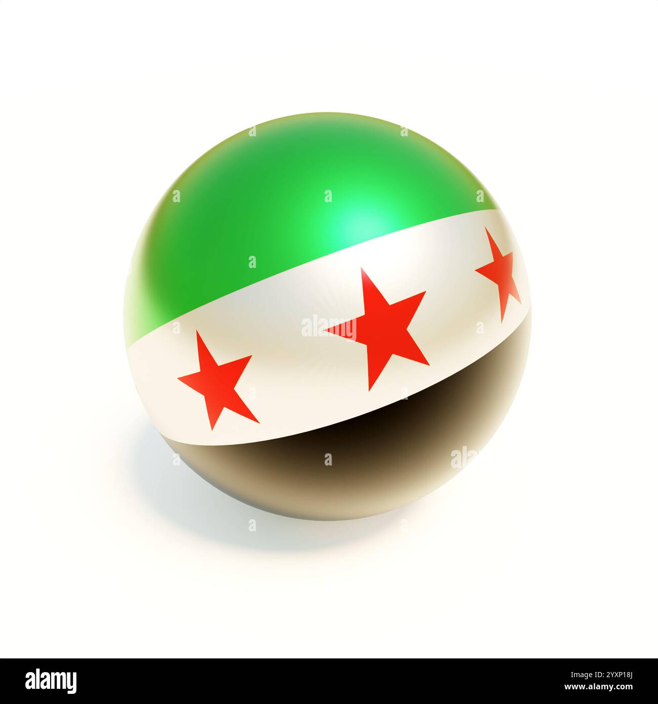 Syrian flag sphere isolated on the white Stock Photo - Alamy