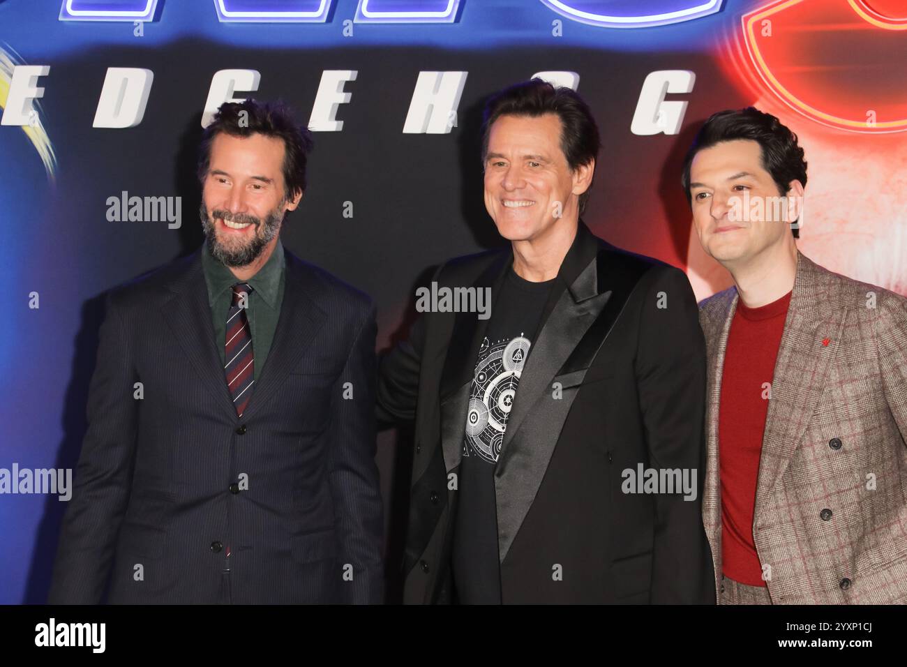 Los Angeles, USA. 16th Dec, 2024. Keanu Reeves, Jim Carrey, Ben ...