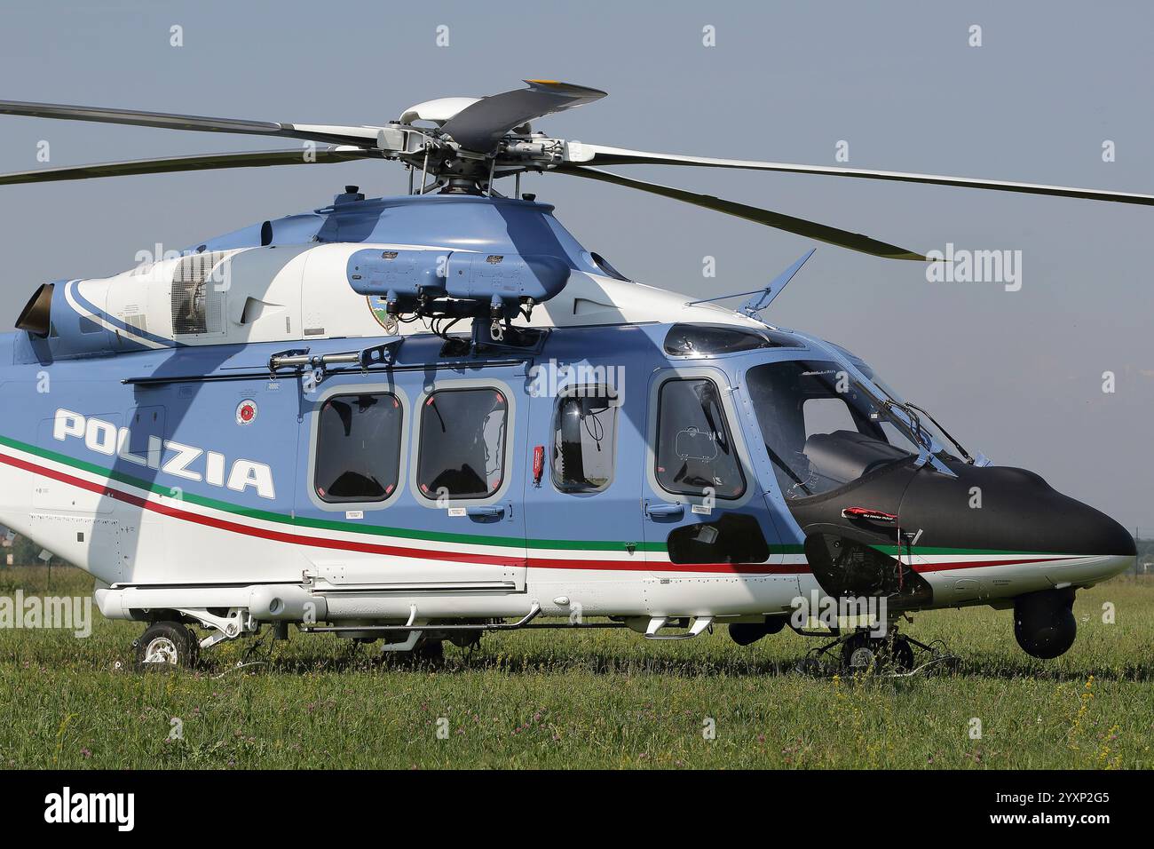 AW-139 helicopter of Italy's State Police (Polizia di Stato Stock Photo ...