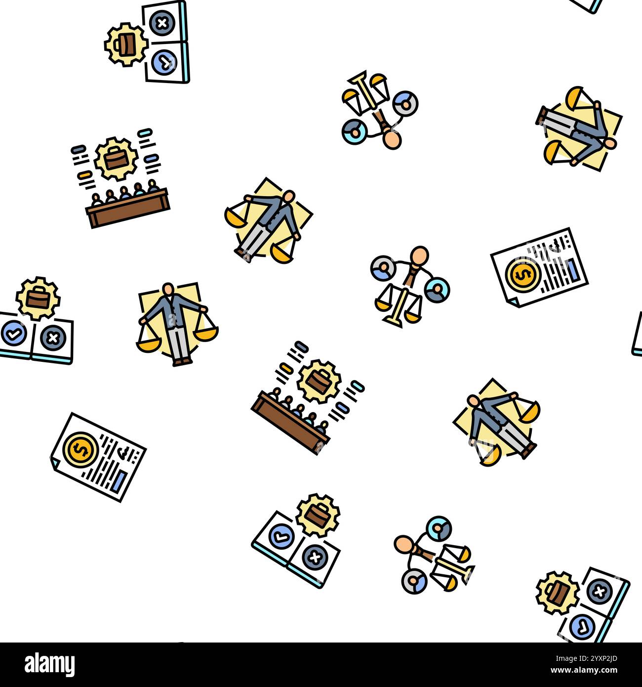 corporate law compliance seamless pattern vector Stock Vector Image ...